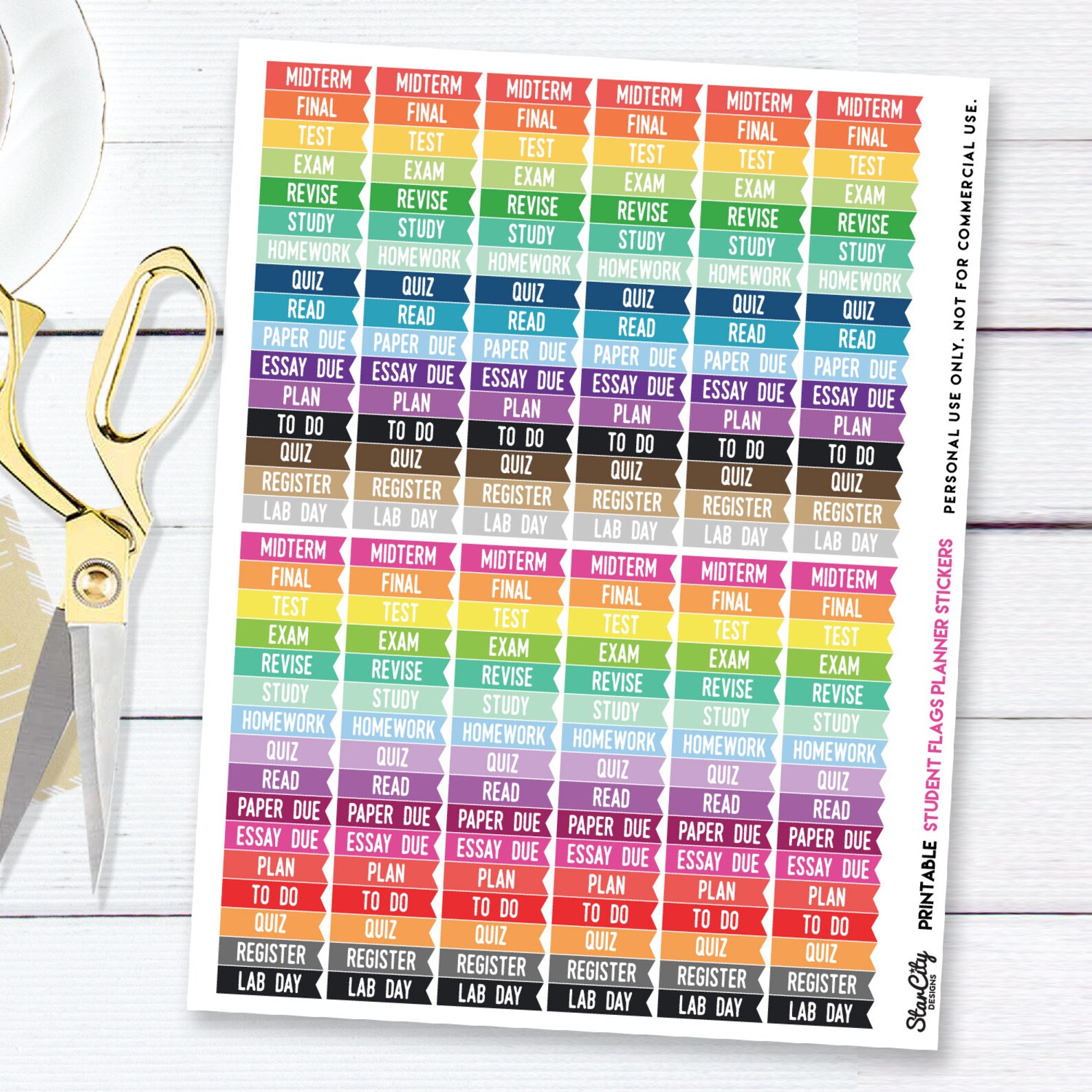 Printable Student Stickers Goodnotes Stickers Student - Etsy