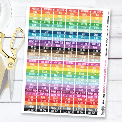 Printable Student Stickers Goodnotes Stickers Student - Etsy