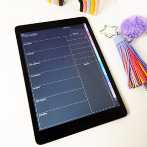 Colorful Undated Digital Planner Portrait Digital Undated - Etsy