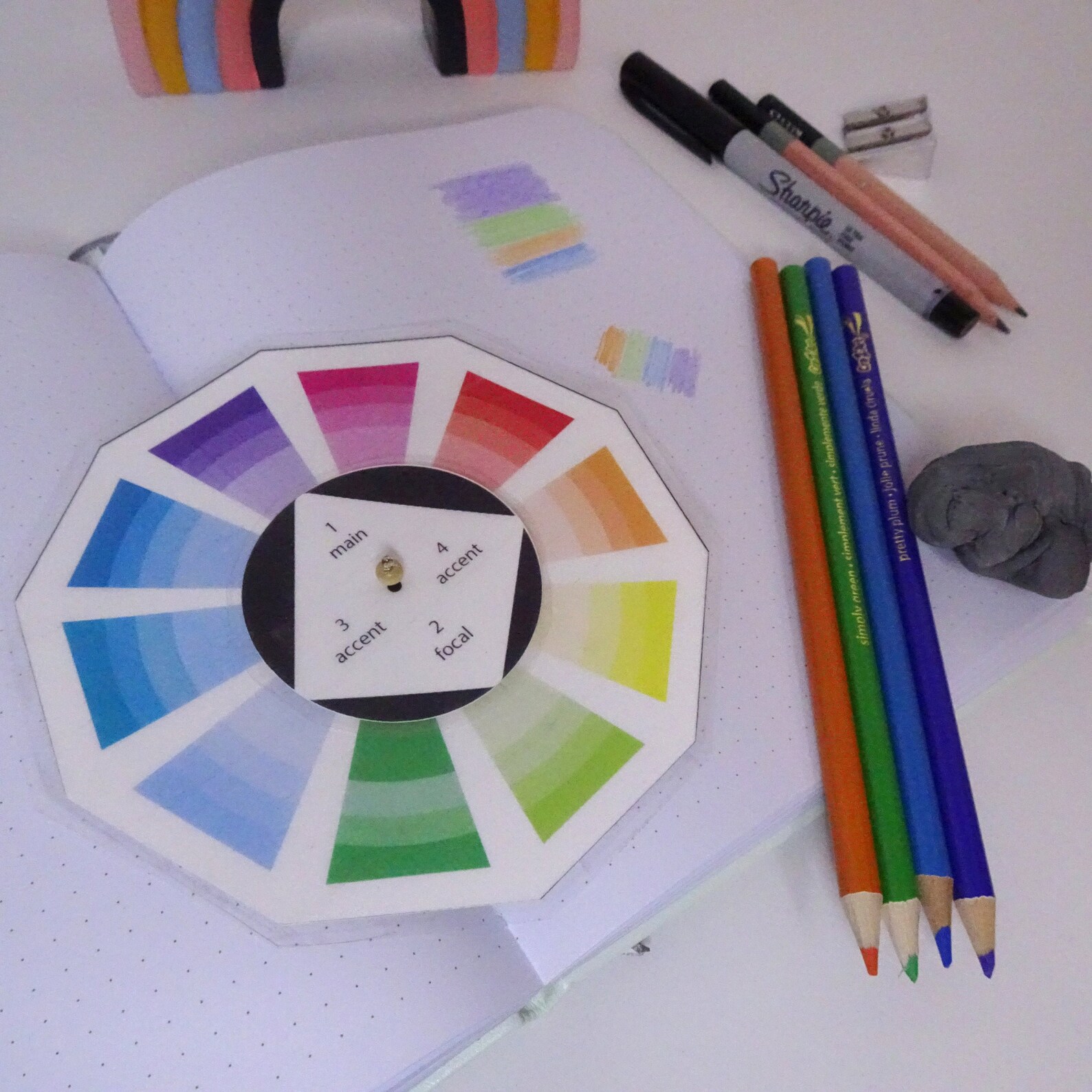 Printable Color Wheel, Printable Design Tools, Printable Color Picker ...
