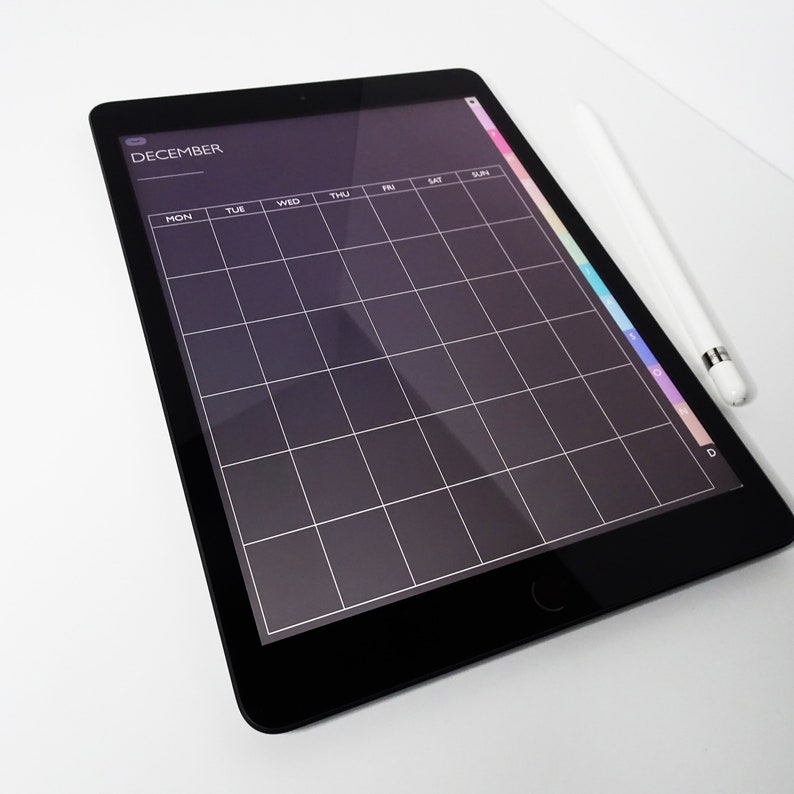 Colorful Undated Digital Planner Portrait Digital Undated - Etsy