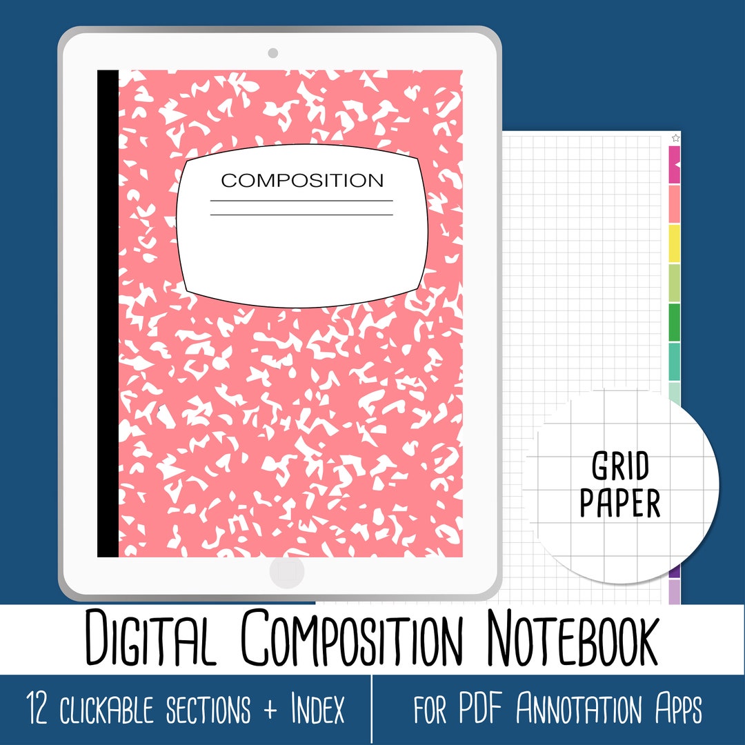 Digital Composition Notebook, PDF Annotation Apps, Digital Journal ...