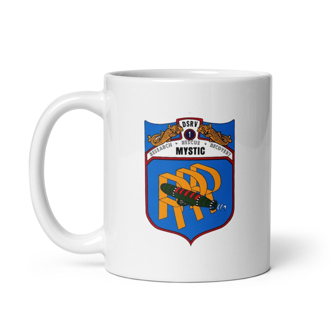 DSRV 1 Mystic US Navy Research Rescue Recovery White Glossy Mug ...