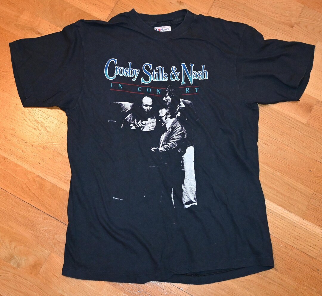 1984 CROSBY Stills & NASH Vintage Original 1980's Concert Tour Rock Tee ...