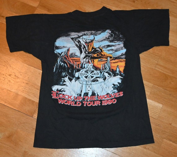 1980's RONNIE JAMES DIO vintage rare 1990 Tour rock c… - Gem