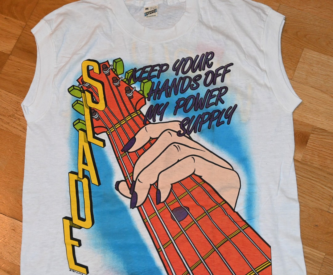 1984 SLADE Vintage Rare 1980's Glam Rock Concert Tour Sleeveless T ...