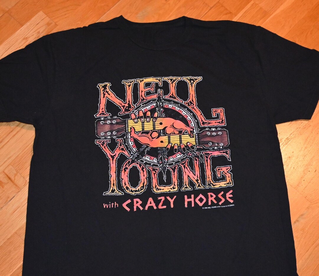 1990's NEIL YOUNG Vintage Original 1996-97 Tour Concert Rare Rock Crazy ...