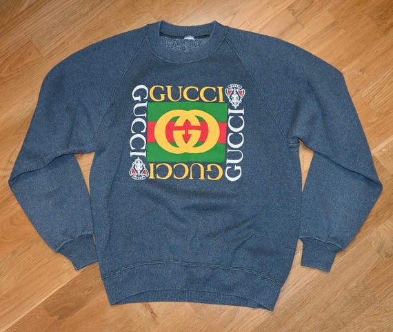 1980's GUCCI LOGO vintage 80's 90's Hip-Hop Grunge Hi… - Gem