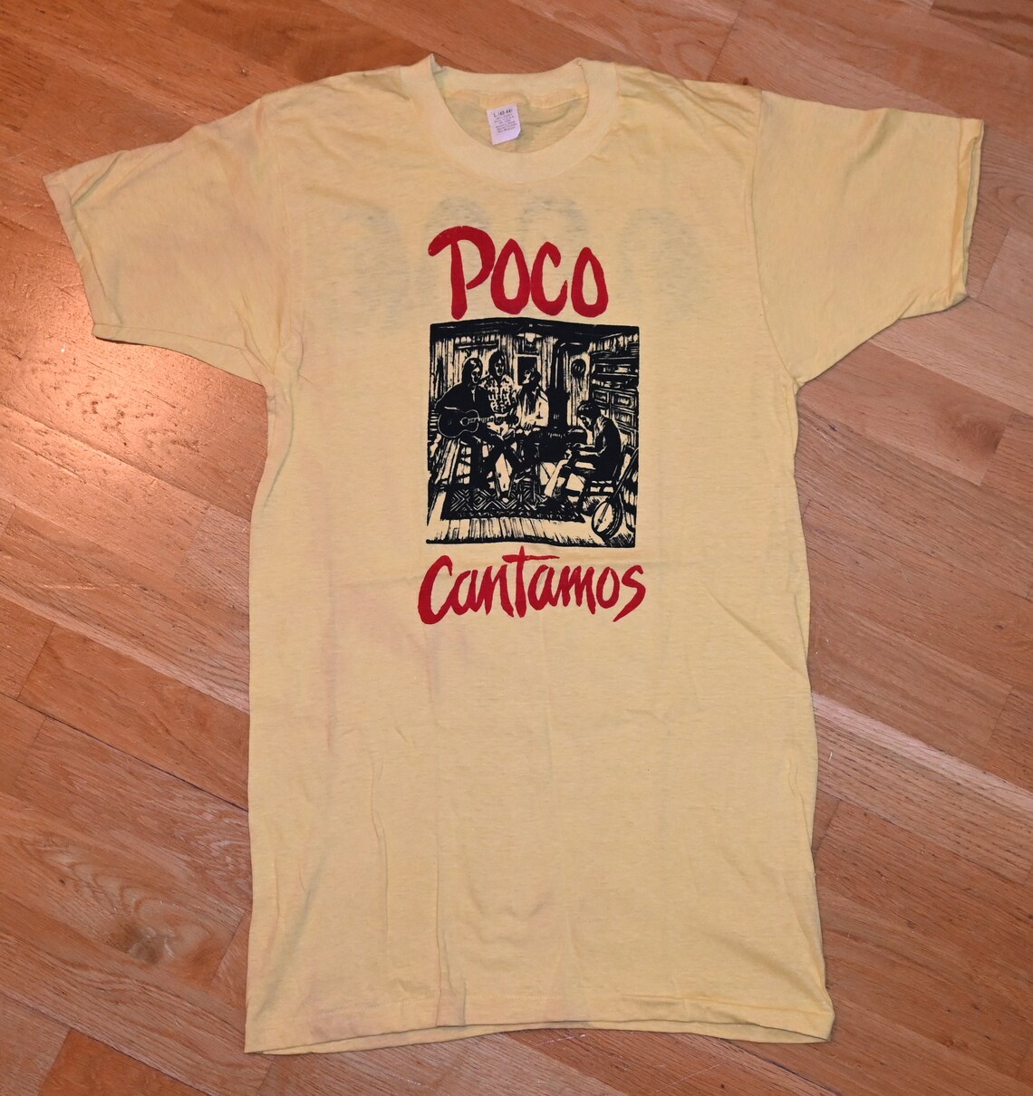 1974 POCO Vintage Rare 70's Concert Tour Original Rock Band Tee T-shirt ...