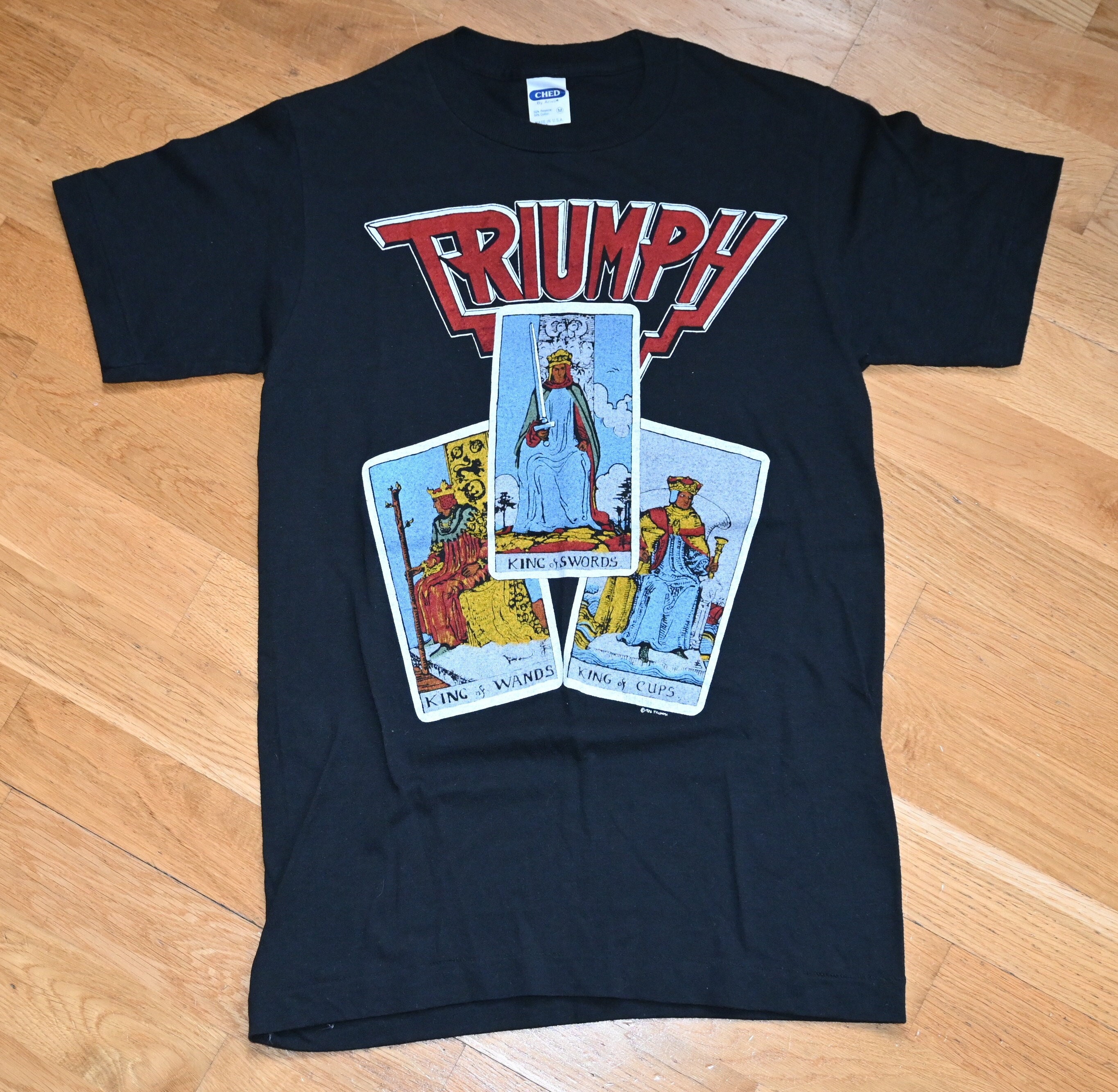 1986 TRIUMPH Vintage Original Rock Concert 1980's Tour Rare T-shirt Tee ...