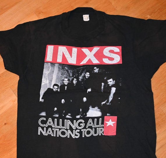 1980's INXS vintage original rare 1988 TOUR new-wave … - Gem