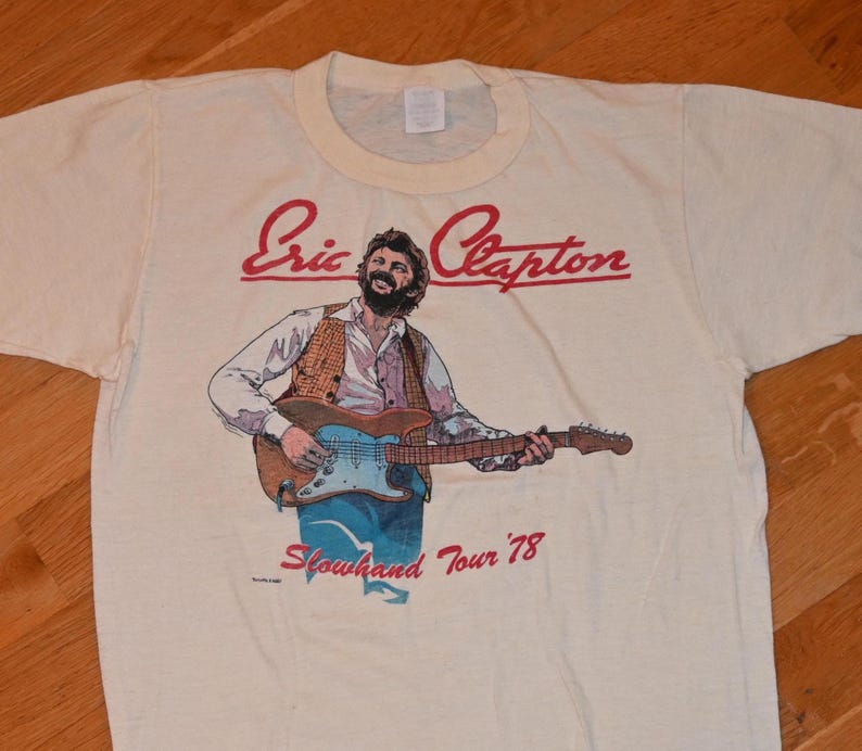 1978 ERIC CLAPTON Vintage Original Rare! 1970's Concert '78 Slowhand ...