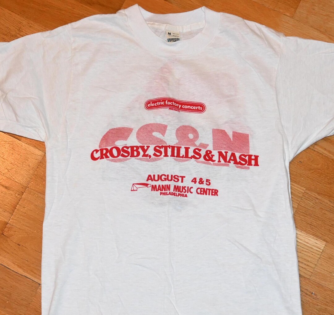 1980's CROSBY Stills & Nash Vintage Original 1984 Philadelphia Concert ...