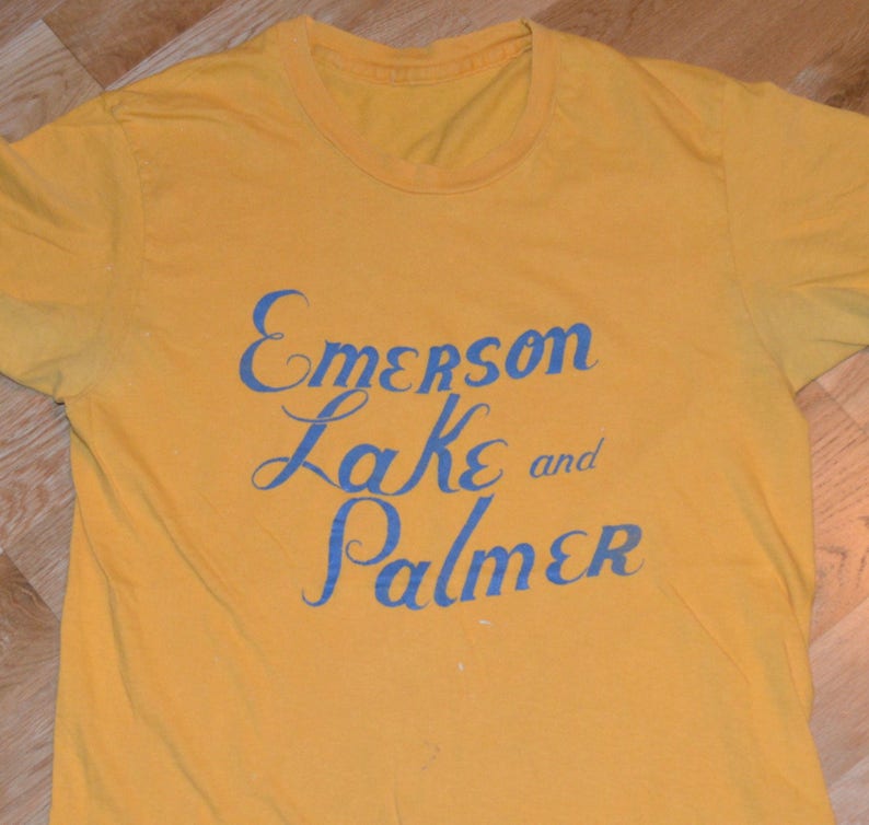 1974 EMERSON LAKE and Palmer Vintage Rare Concert Tour Original Prog ...