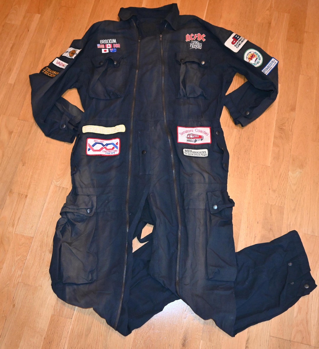 1980's AC/DC Vintage Super Rare! 1990 Tour Roadie Original Faded Crew ...