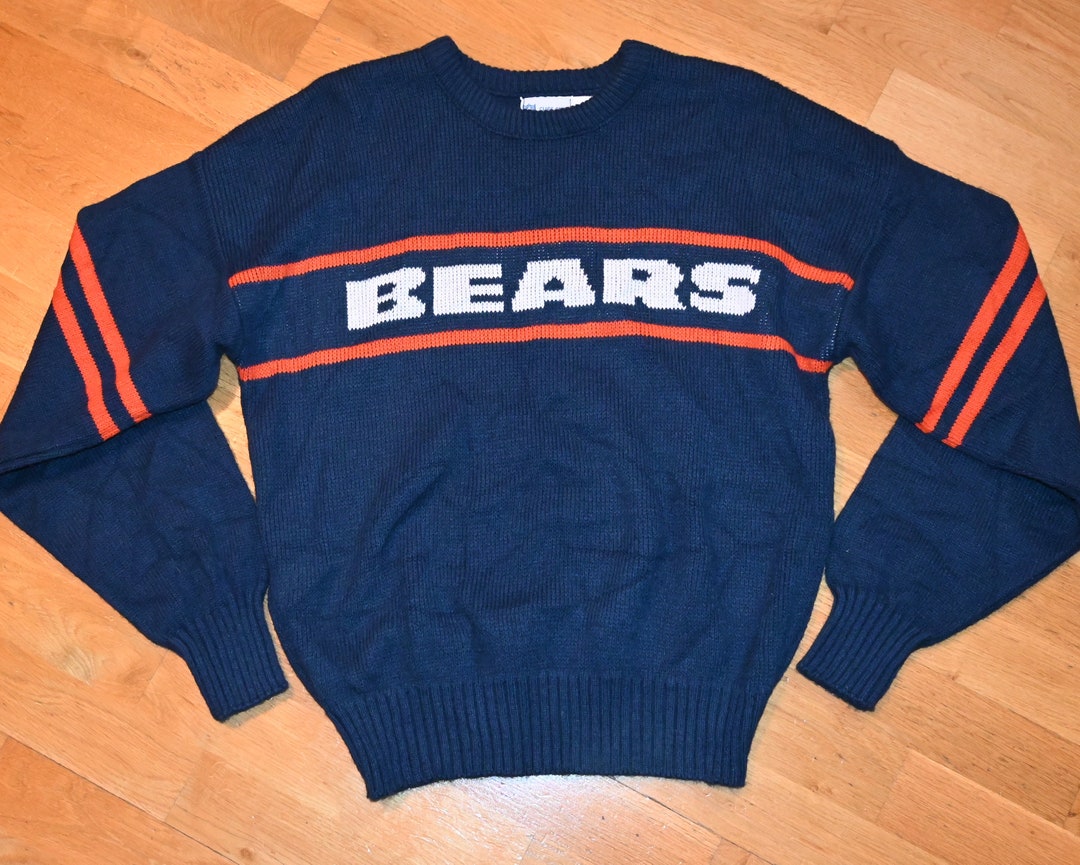 1980's CHICAGO BEARS Vintage Rare Original Cliff Engle Nfl Wool Striped ...