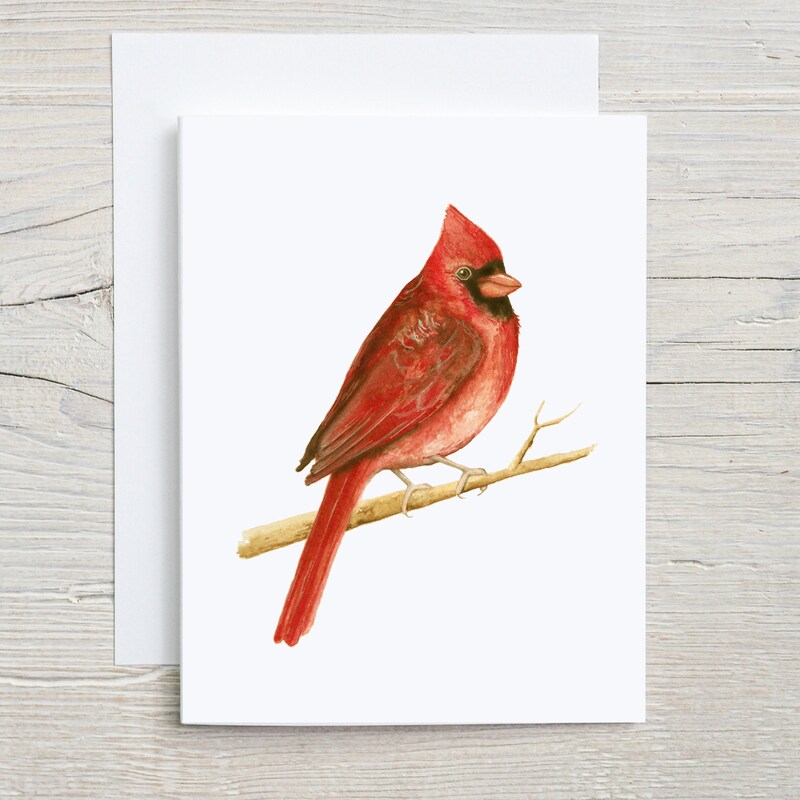 Cardinal Card - Etsy