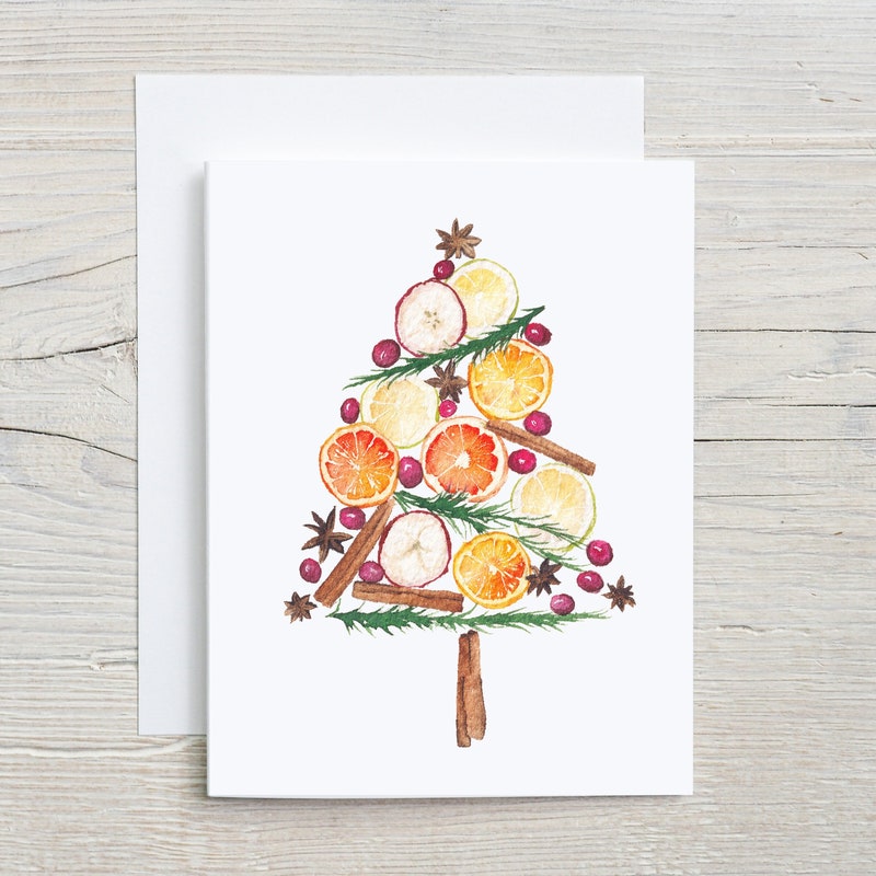 Watercolor Holiday Cards - Etsy