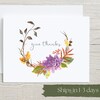 Fall Leaves Note Card, Autumn Watercolor Stationary Set, Colorful ...