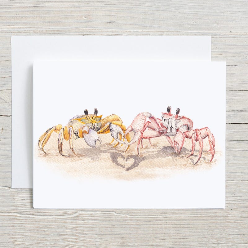 Anniversary Cards Crabs - Etsy