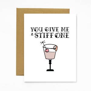 You Give Me A Stiff One - Etsy