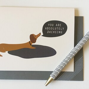 You Are Absolutely Dachs-ing - Greeting Card - Etsy