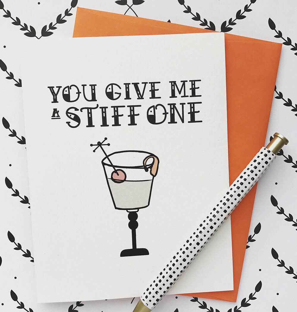 You Give Me A Stiff One - Etsy