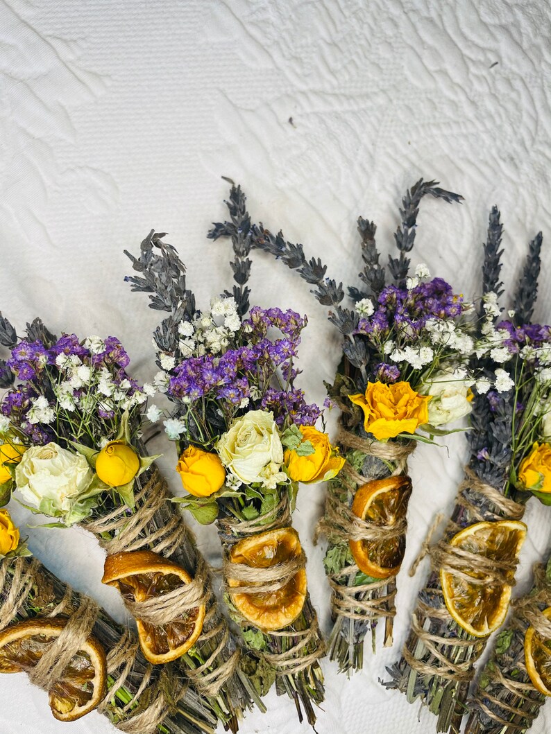 Lavender Mint Lemon Spring Smudge Stick | Etsy