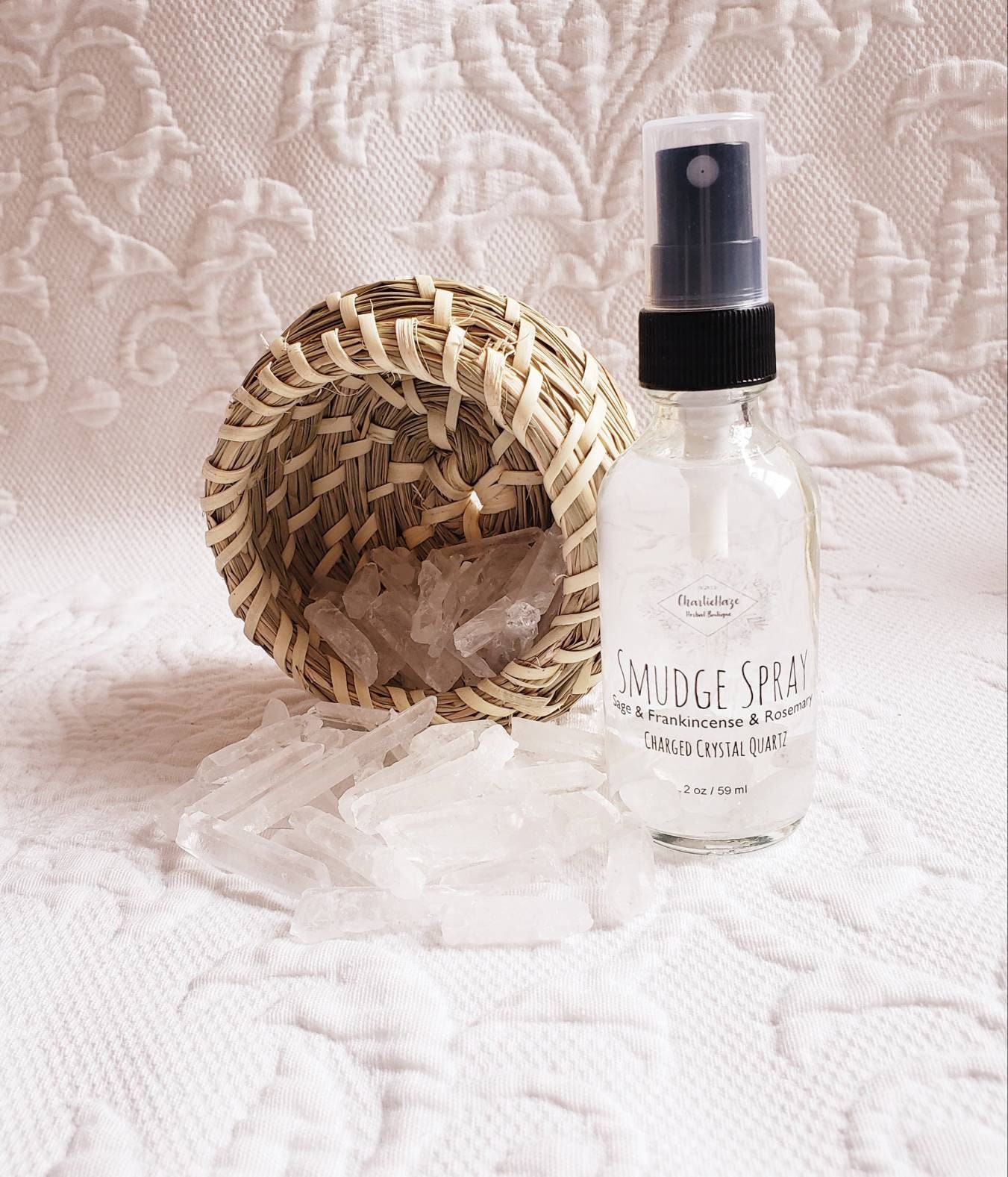 Smudge Spray Infused Crystal Quartz | Etsy