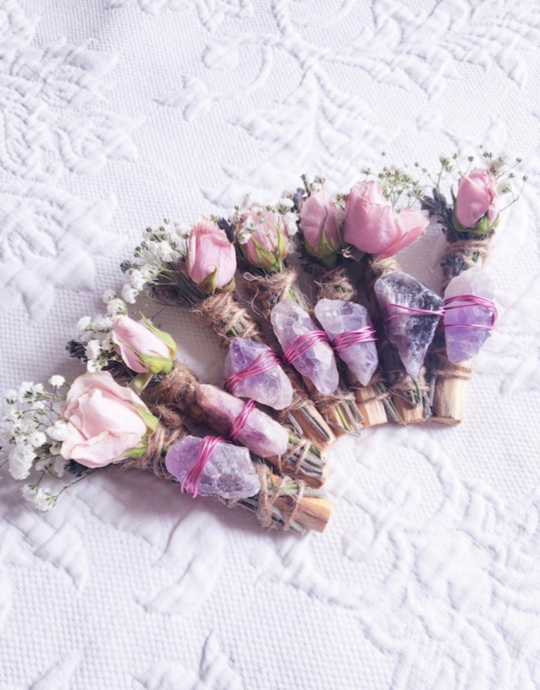 Wholesale Amethyst, Lavender, Rose and Palo Santo Smudge Stick Smudge ...