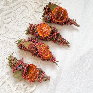 Yule Tide Cedar, Juniper, Orange, Basil, Smudge Stick - Etsy