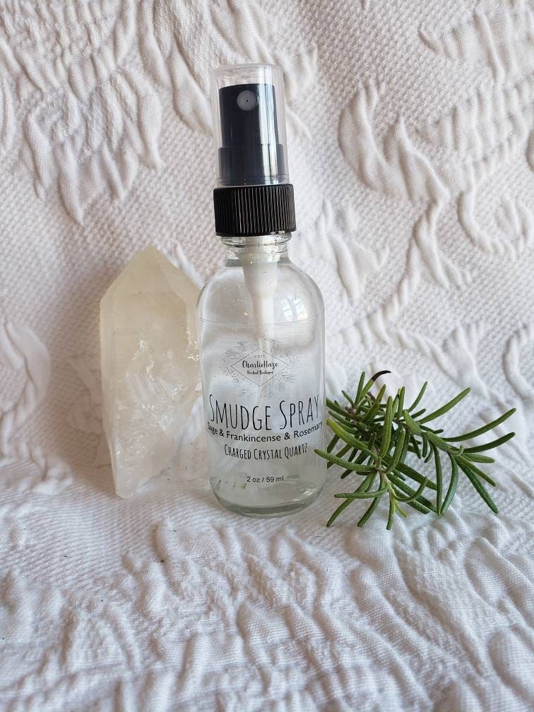Smudge Spray Infused Crystal Quartz | Etsy