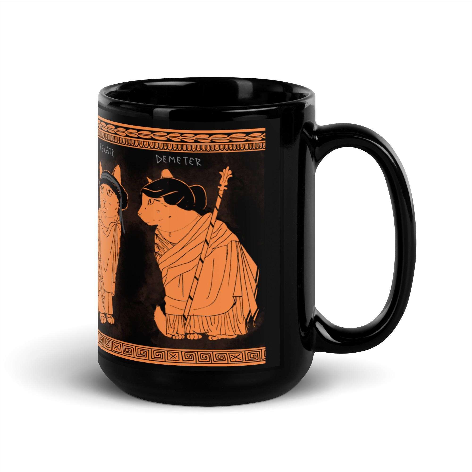 Greek Mythology Cats Coffee Mug - Etsy