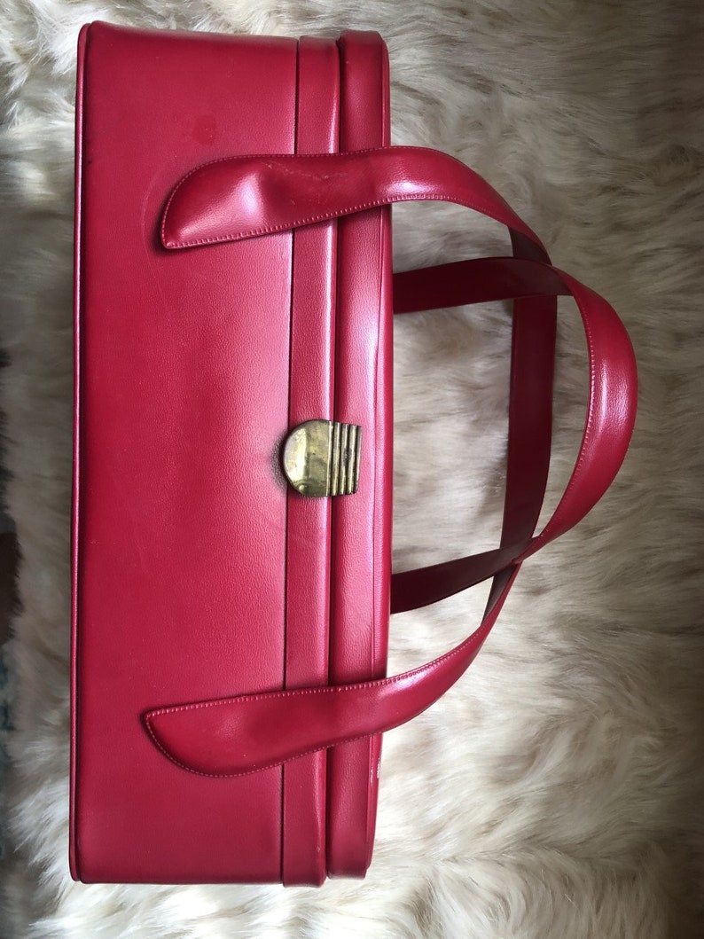 RED VINTAGE HANDBAG - Etsy