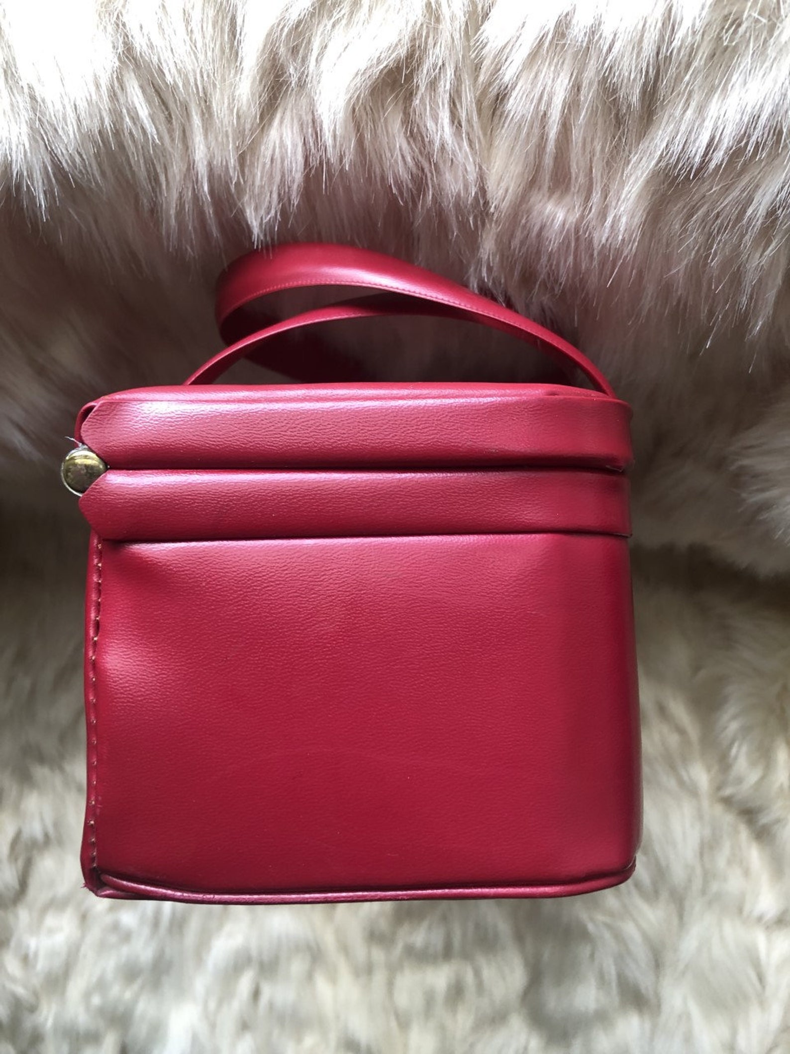 RED VINTAGE HANDBAG - Etsy