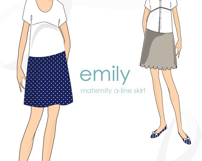 Maternity Pattern: Emily Maternity A-line Skirt Pattern, PDF - Etsy