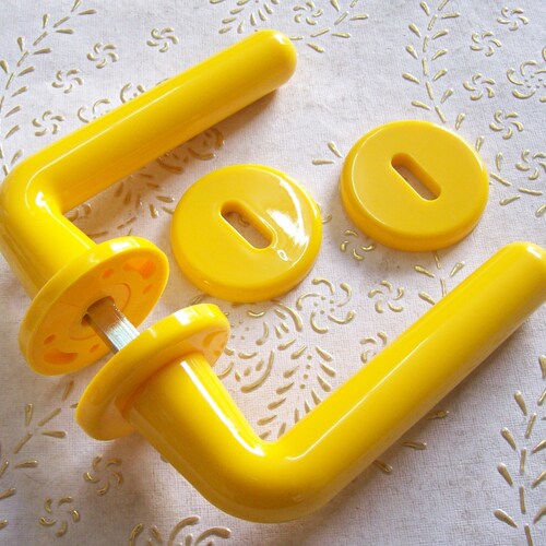 Vintage Italy Yellow Handle of Very High Quality. Yellow - Etsy