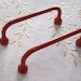Italy Brass Handles in High Quality. Polished Red Handles. Iron Red ...