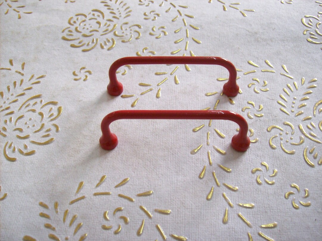 Italy Brass Handles in High Quality. Polished Red Handles. Iron Red ...