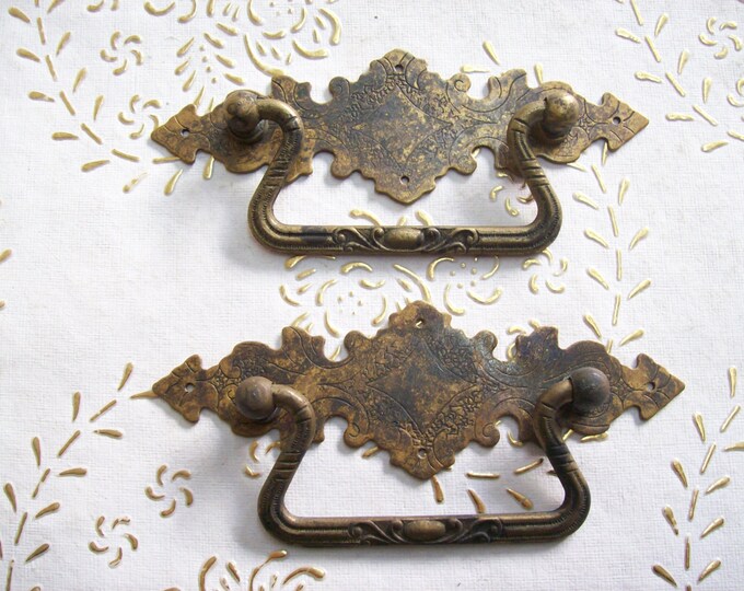 Vintage Italy Ancient Handle Antique Brass Furniture in High Quality ...
