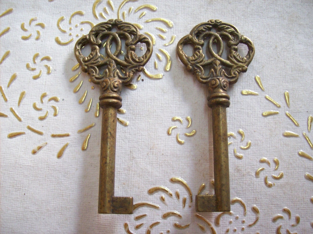 Vintage Italy Ancient Bronze Key for High Quality Doors.key for Drawer ...