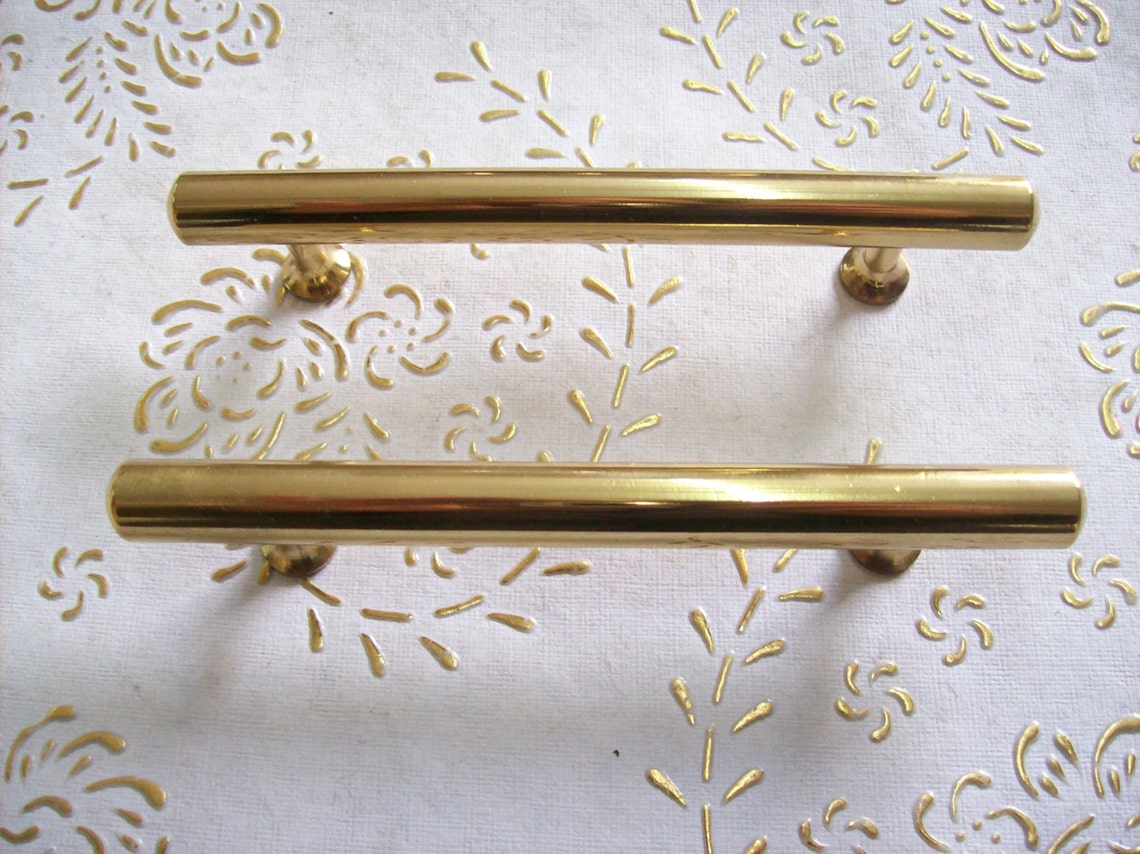 Italien Messing Griffe in hoher Qualität. Griff gold poliert | Etsy