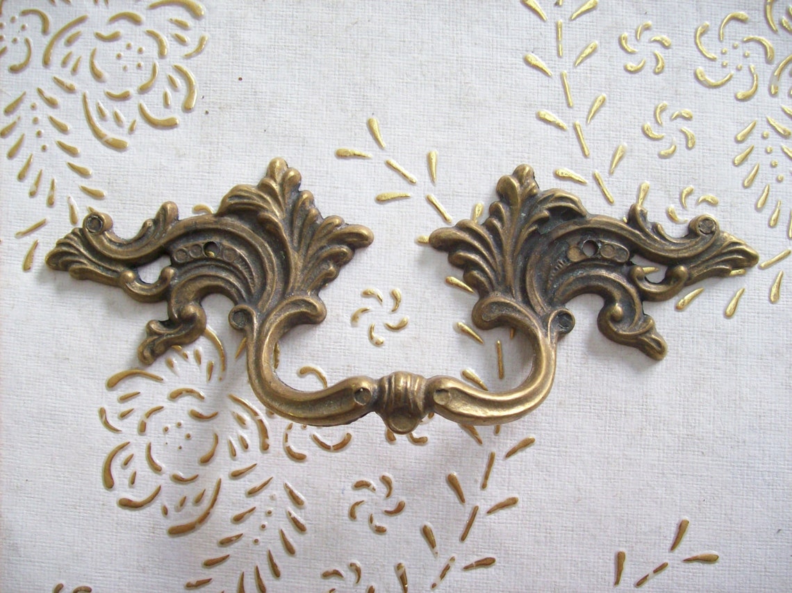 Vintage Italy Ancient Handle Antique Brass Furniture in High Quality ...
