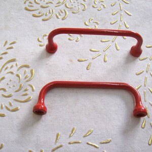 Italy Brass Handles in High Quality. Polished Red Handles. Iron Red ...