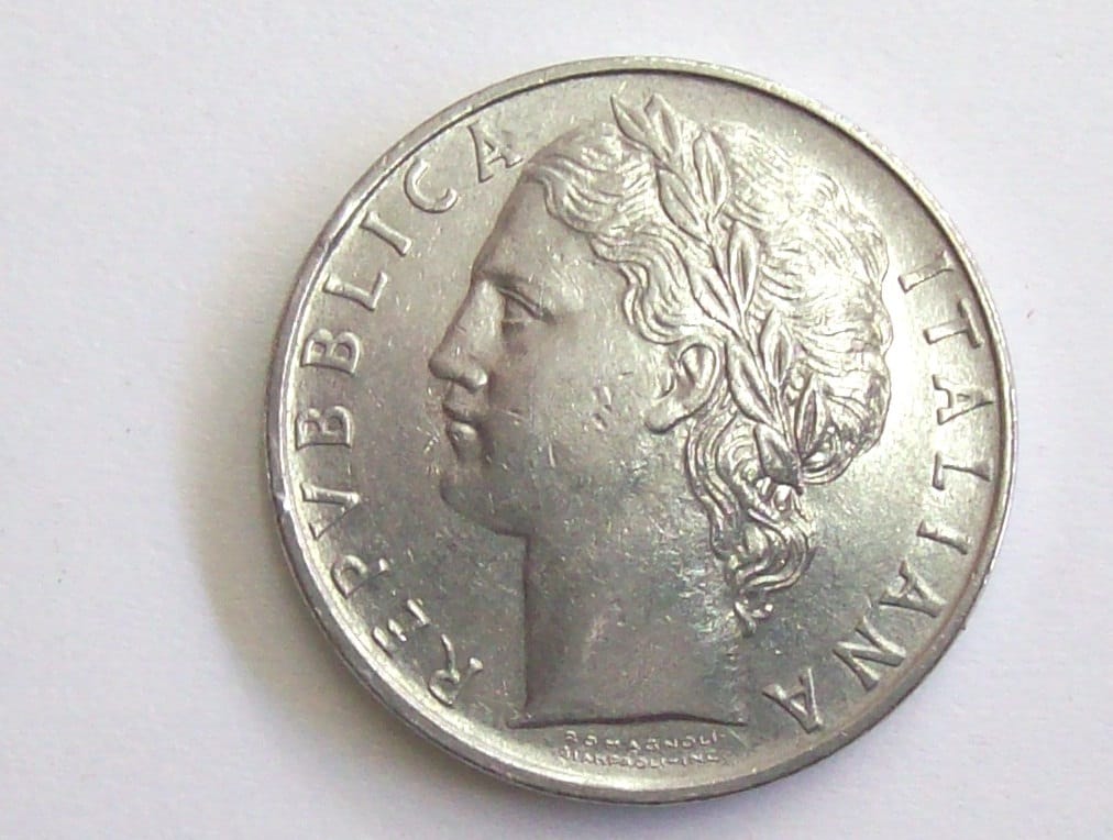 Vintage Italia 1965 lire 100 moneda República Italiana.Bay - Etsy España