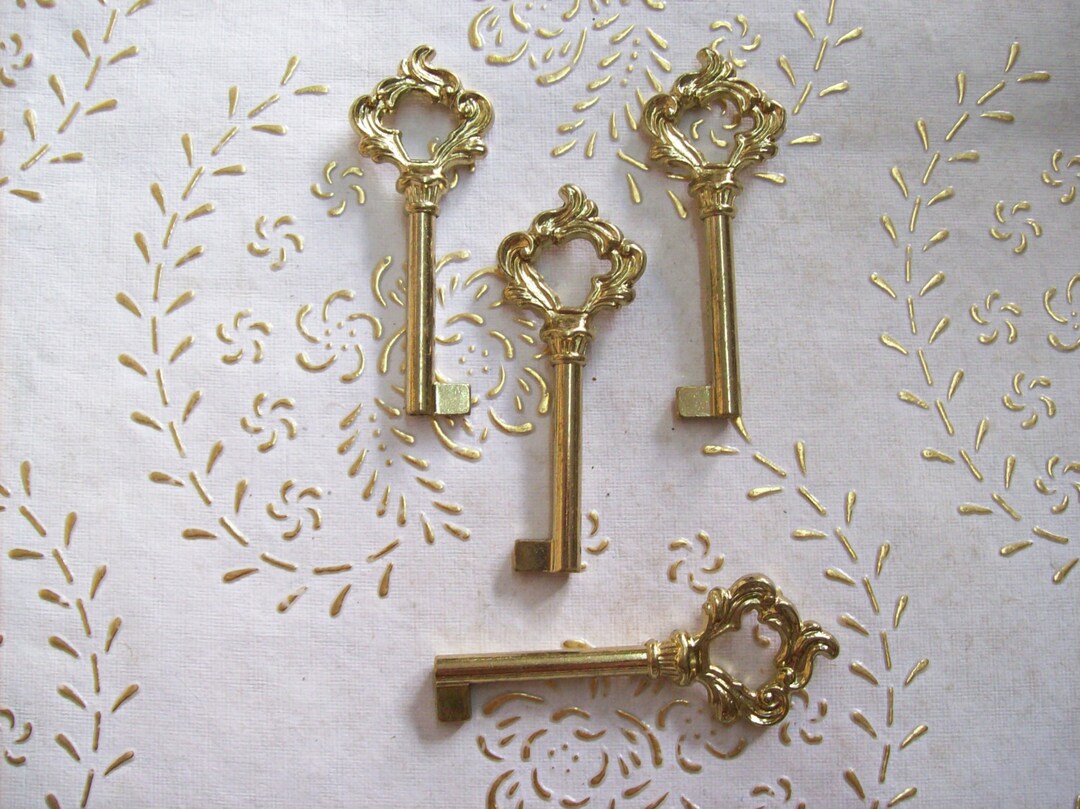 Vintage Italy Ancient Gold Key for High Quality Doors.key for Drawer or ...