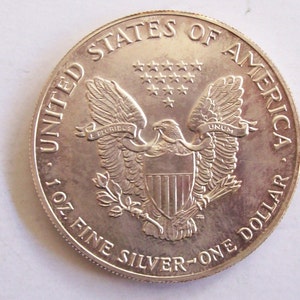 1987 U.S. Silver Dollar. 1 Oz Liberty - Eagle - Not Circulated ...