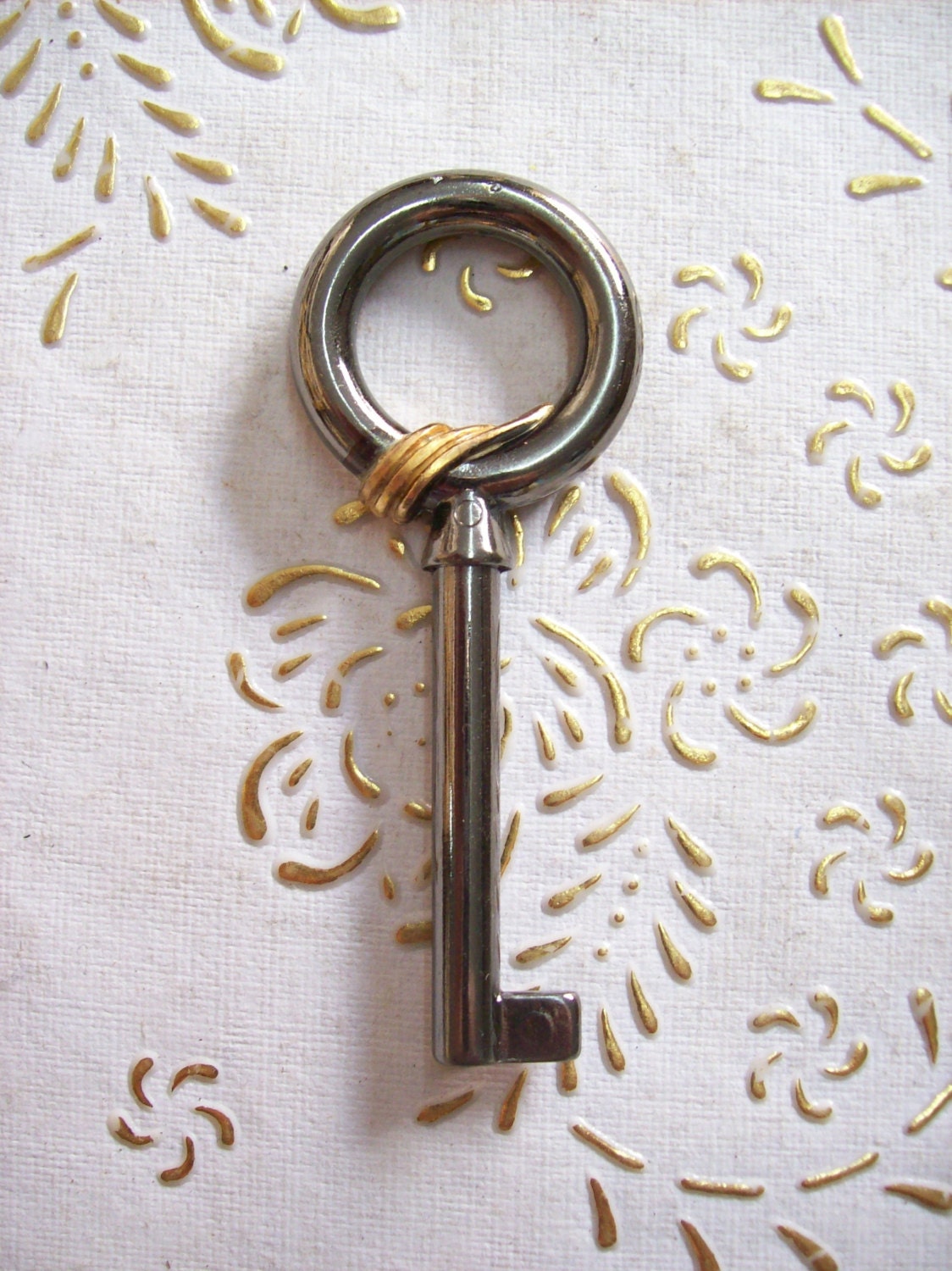 Vintage Italy Ancient Gunand Gold Key for High Quality Doors.key for ...