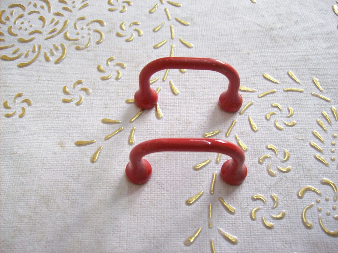 Italy Brass Handles in High Quality. Polished Red Handles. Iron Red ...