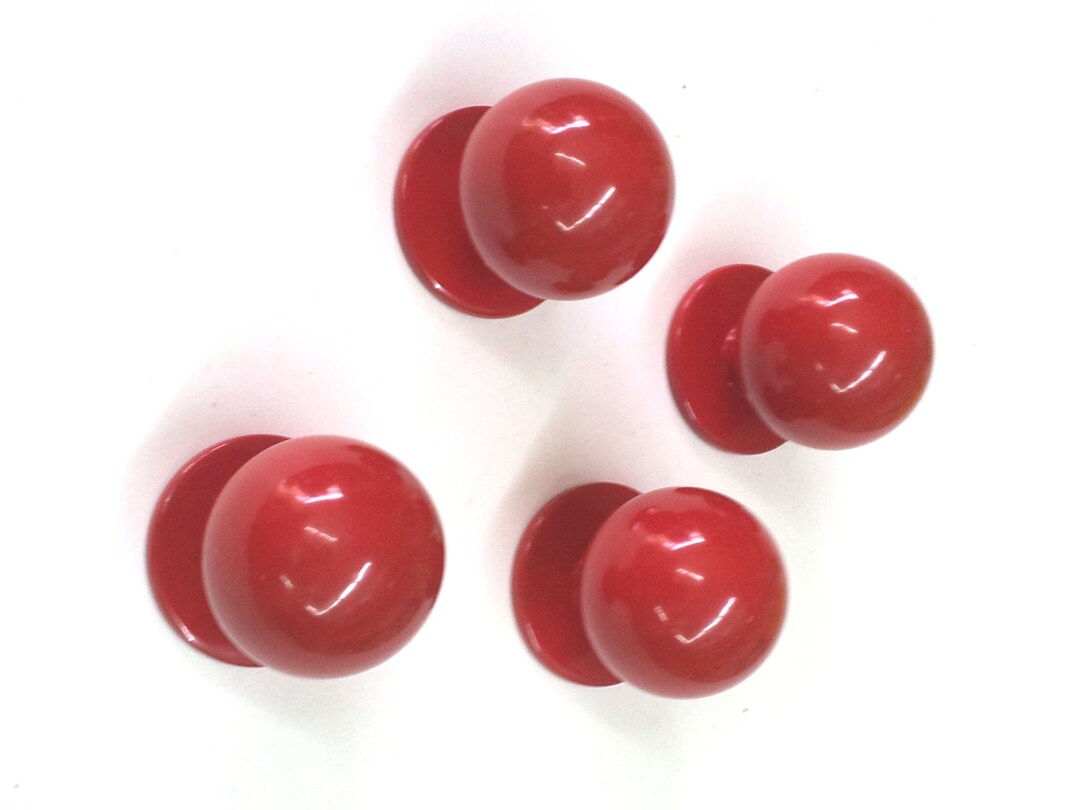 Italy Brass Knobs in High Quality. Brass Red Drawer Pull. Turned Red ...